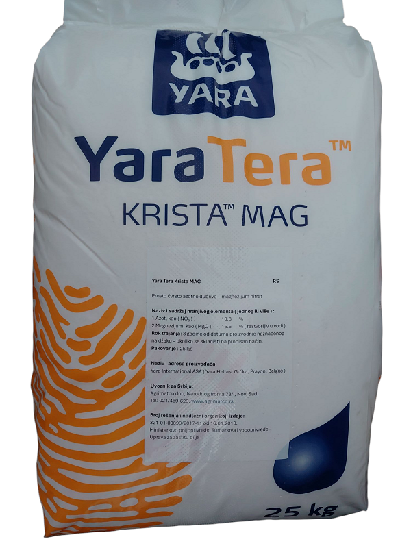 YaraTera Krista MAG ( 11 N + 9% Mg ) 25kg | Poljokomerc.rs